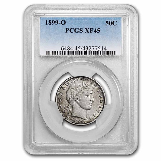 Buy 1899-O Barber Half Dollar XF-45 PCGS | APMEX