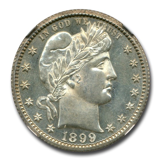 Buy 1899-O Barber Quarter MS-62 NGC (PL) | APMEX