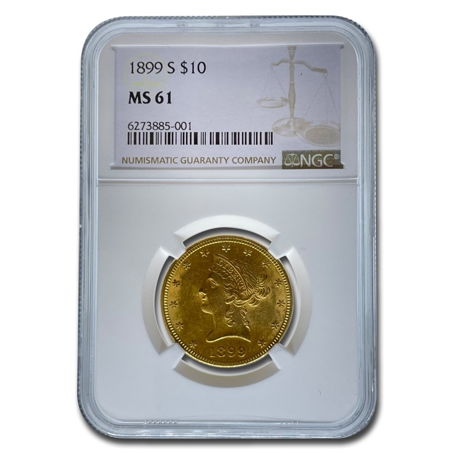 Buy 1899-S $10 Liberty Gold Eagle MS-61 NGC | APMEX