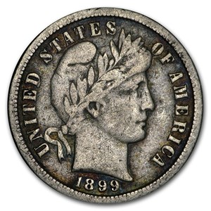 Buy 1899-S Barber Dime VF | APMEX