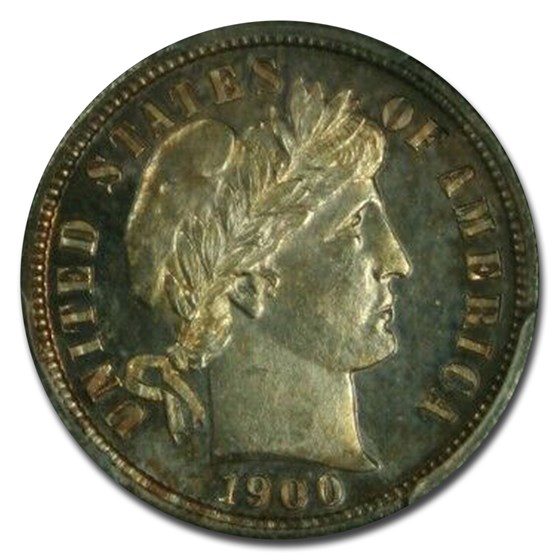 Buy 1900 Barber Dime PR-64 PCGS | APMEX