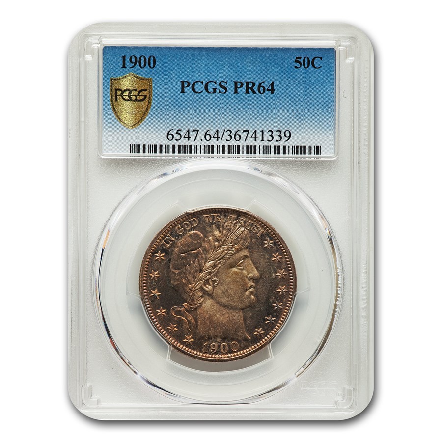 Buy 1900 Barber Half Dollar PR-64 PCGS | APMEX