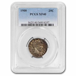 Buy 1900 Barber Quarter XF-40 PCGS | APMEX