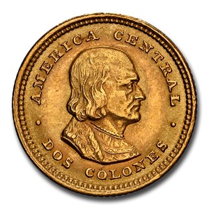1900 Costa Rica Gold 2 Colones MS-64 NGC