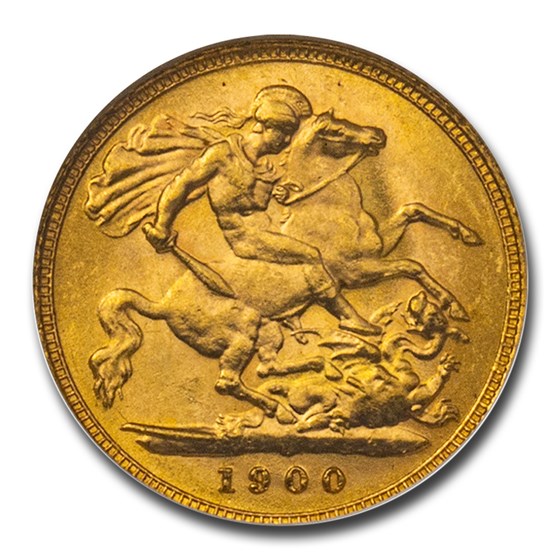 Buy 1900 Great Britain Gold Half Sovereign Victoria MS-64 NGC | APMEX