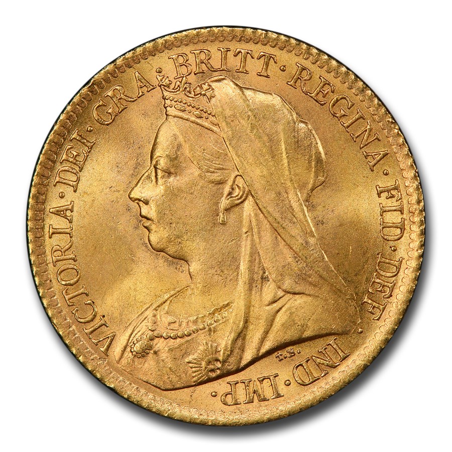 Buy 1900 Great Britain Gold Half Sovereign Victoria MS-64+ PCGS | APMEX