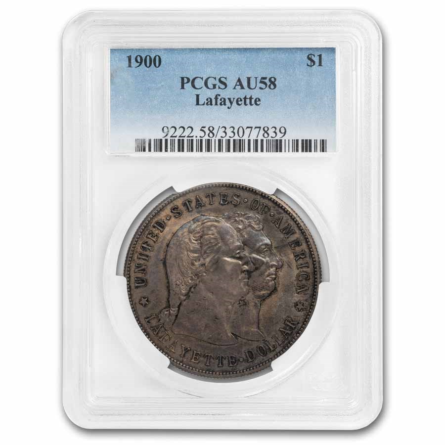 Buy 1900 Lafayette Dollar AU-58 PCGS | APMEX