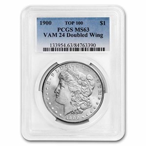 Buy 1900 Morgan Dollar MS-64 PCGS (VAM-24, Doubled Wing, Top-100) | APMEX