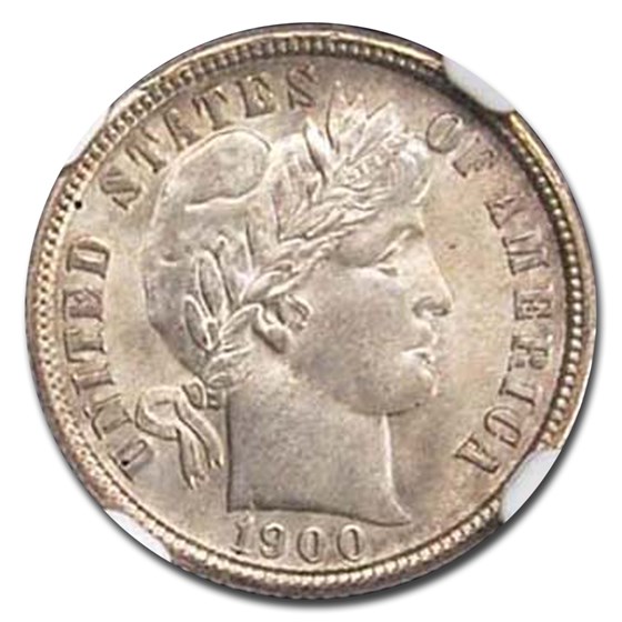 Buy 1900-O Barber Dime MS-65+ NGC | APMEX