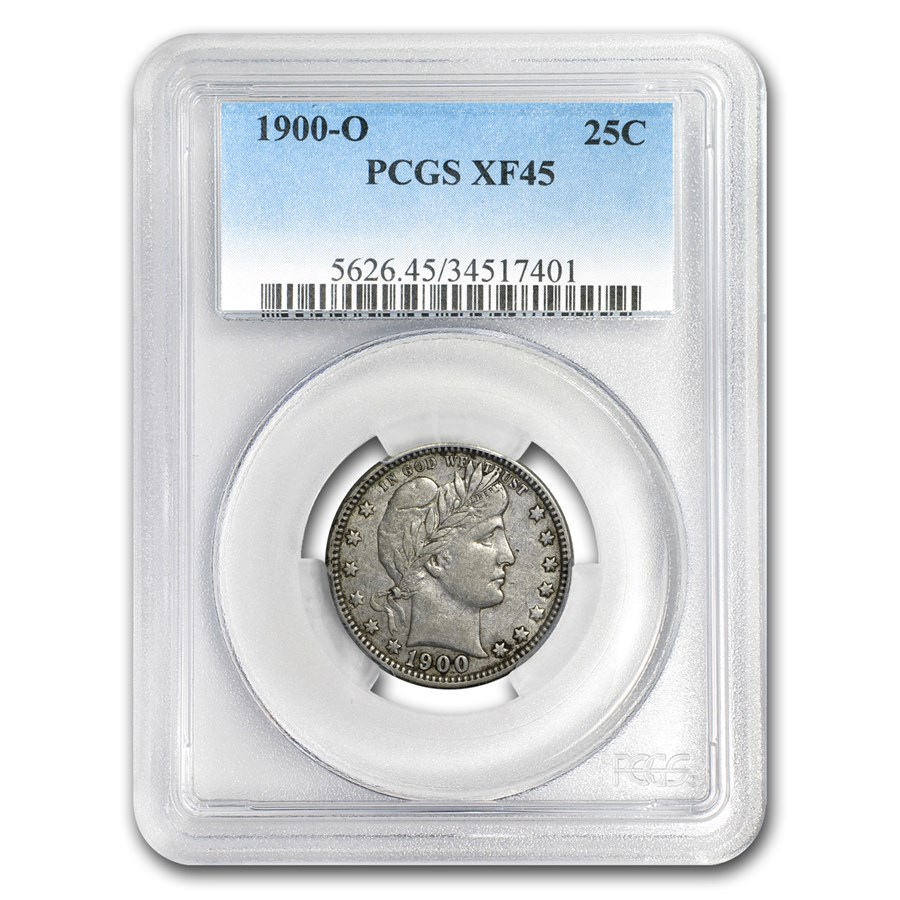 Buy 1900-O Barber Quarter XF-45 PCGS | APMEX