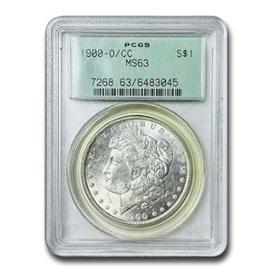 Buy 1900-O/CC Morgan Dollar MS-63 PCGS (Early Green Label) | APMEX