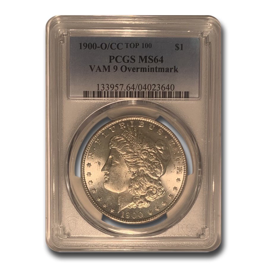 Buy 1900-O/CC Morgan Dollar MS-64 PCGS (VAM-9 Overmintmark Top-100) | APMEX