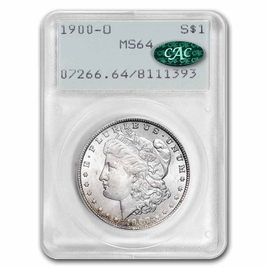 Buy 1900-O Morgan Dollar MS-64 PCGS CAC (Old Rattler Holder) | APMEX