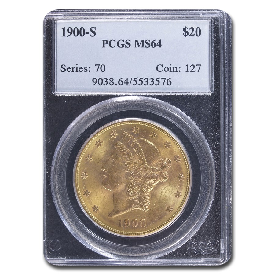 Buy 1900-S $20 Liberty Gold Double Eagle MS-64 PCGS | APMEX