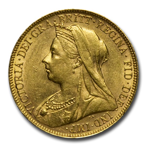Buy 1900-S Australia Gold Sovereign Victoria Veil Head BU | APMEX