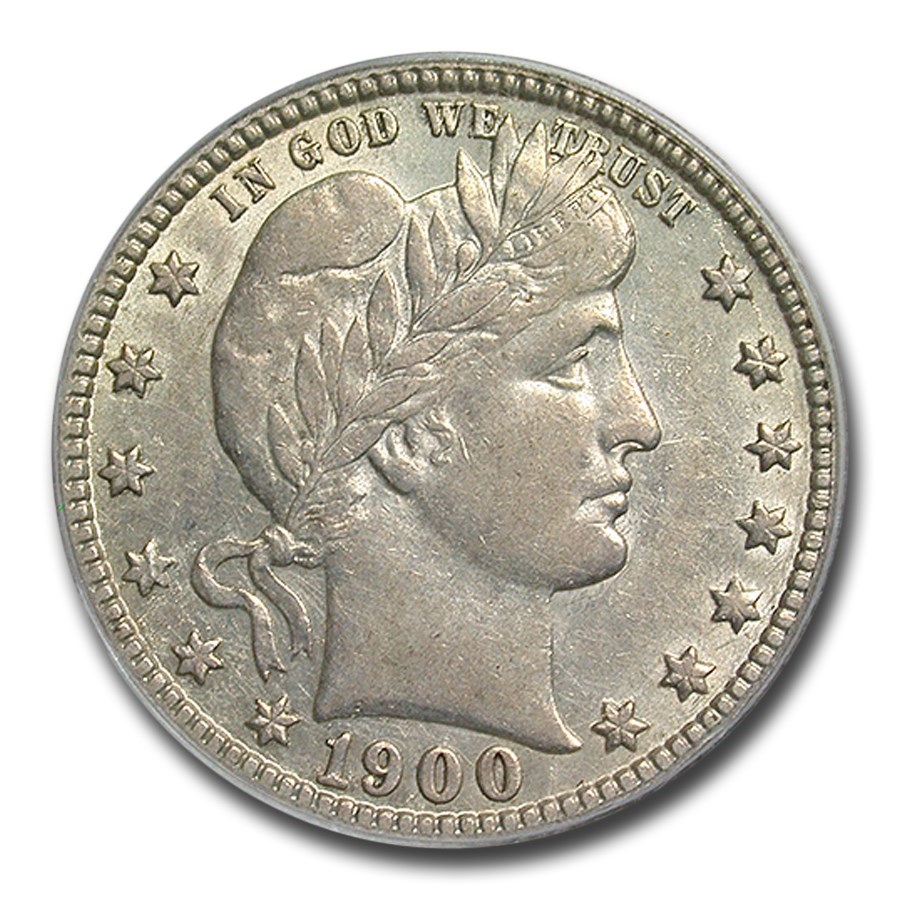 1900-S Barber Quarter XF-45 PCGS