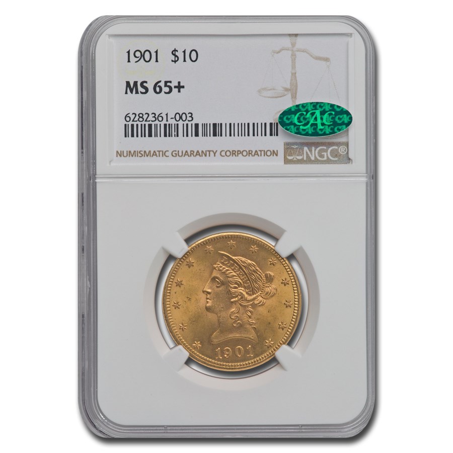 Buy 1901 $10 Liberty Gold Eagle MS-65+ NGC CAC | APMEX