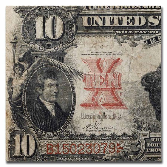 Buy 1901 $10 U.S. Note Lewis & Clark/Bison F-12 PMG (Fr#116) | APMEX