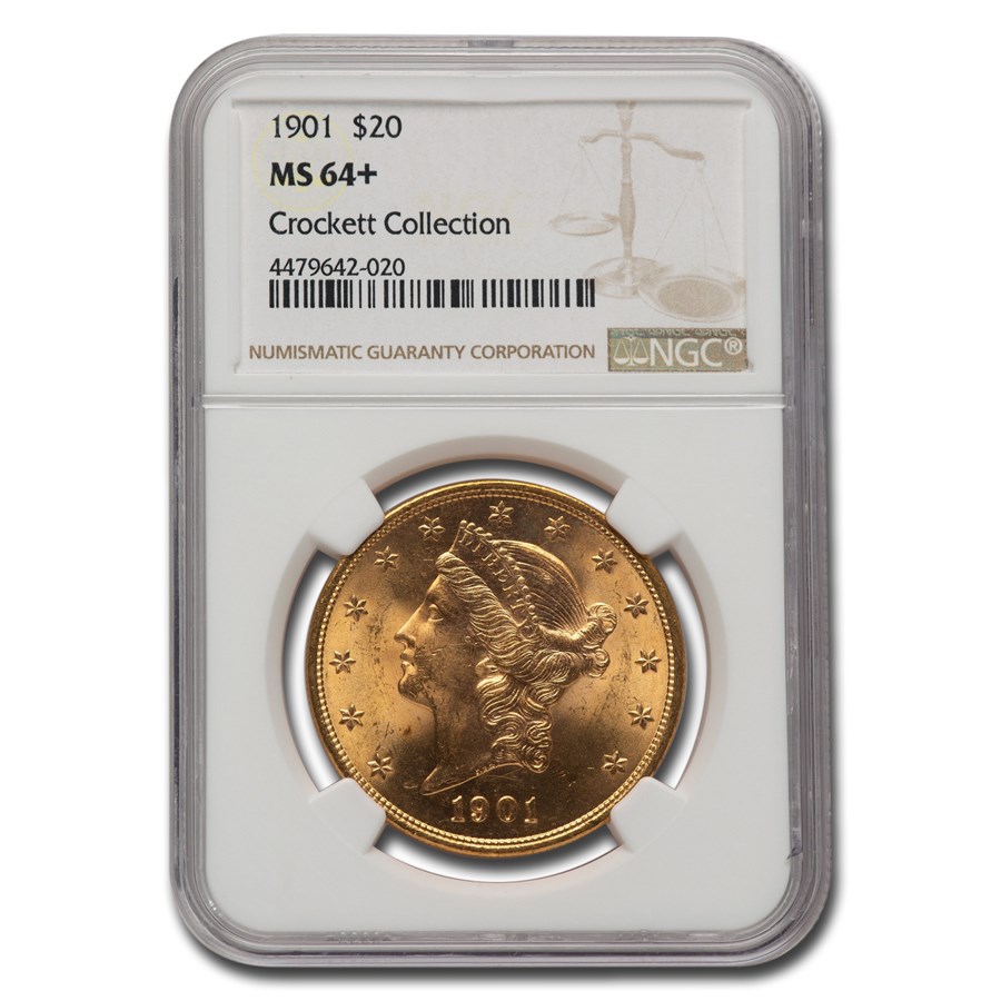 Buy 1901 $20 Liberty Gold Double Eagle MS-64+ NGC (Plus) | APMEX