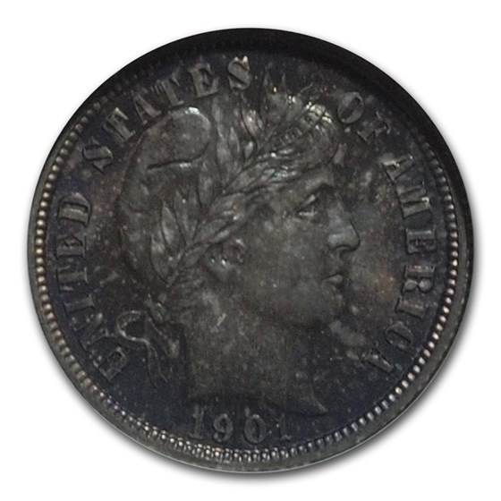 Buy 1901 Barber Dime PF-65 NGC | APMEX