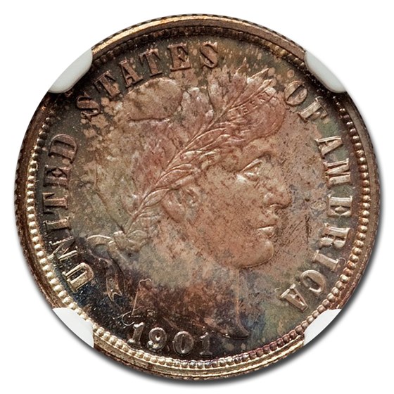 Buy 1901 Barber Dime PF-67 NGC | APMEX