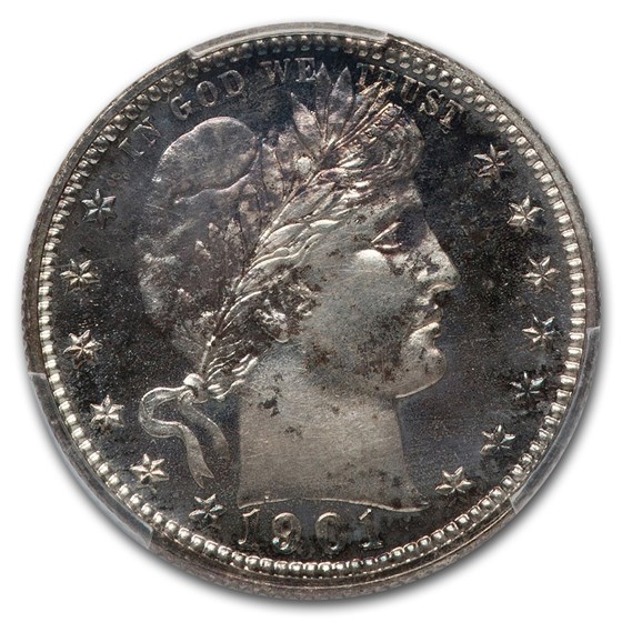 Buy 1901 Barber Quarter PR-67 PCGS CAC | APMEX