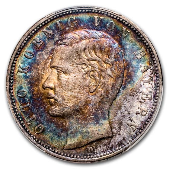 Buy 1901-D Germany 5 Mark Bavaria AU-55 PCGS (Beautifully Toned) | APMEX