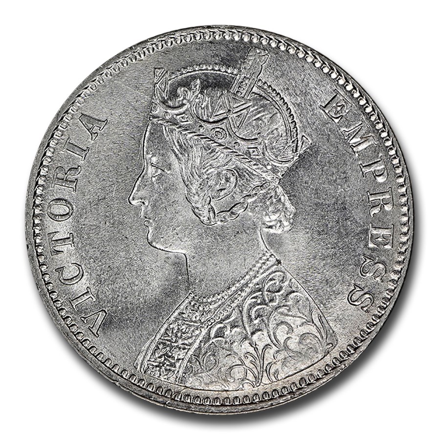 Buy 1901 India Silver Rupee Victoria MS-63+ NGC | APMEX