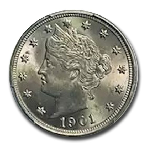 Buy 1901 Liberty Head V Nickel MS-63 PCGS | APMEX