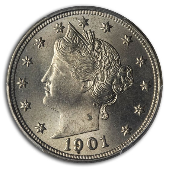 Buy 1901 Liberty Head V Nickel MS-64 PCGS | APMEX