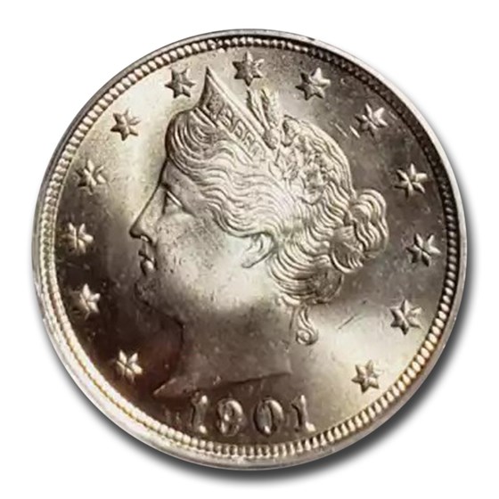 Buy 1901 Liberty Head V Nickel MS-66 PCGS | APMEX
