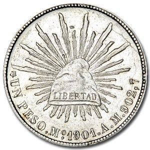 Buy 1901-Mo AM Mexico Silver Peso AU | APMEX