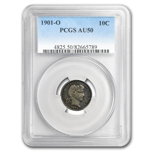 Buy 1901-O Barber Dime AU-50 PCGS | APMEX