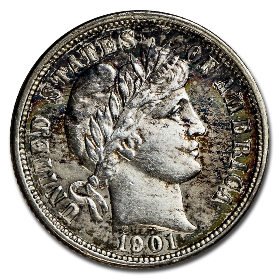Buy 1901-O Barber Dime AU | APMEX