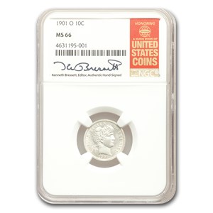 Buy 1901-O Barber Dime MS-66 NGC | APMEX