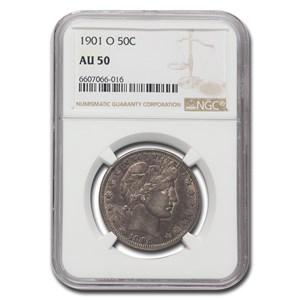 Buy 1901-O Barber Half Dollar AU-50 NGC | APMEX