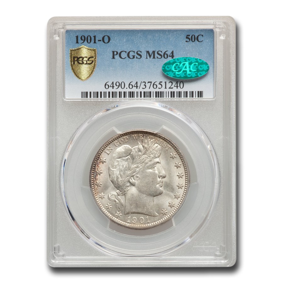 Buy 1901-O Barber Half Dollar MS-64 PCGS CAC | APMEX