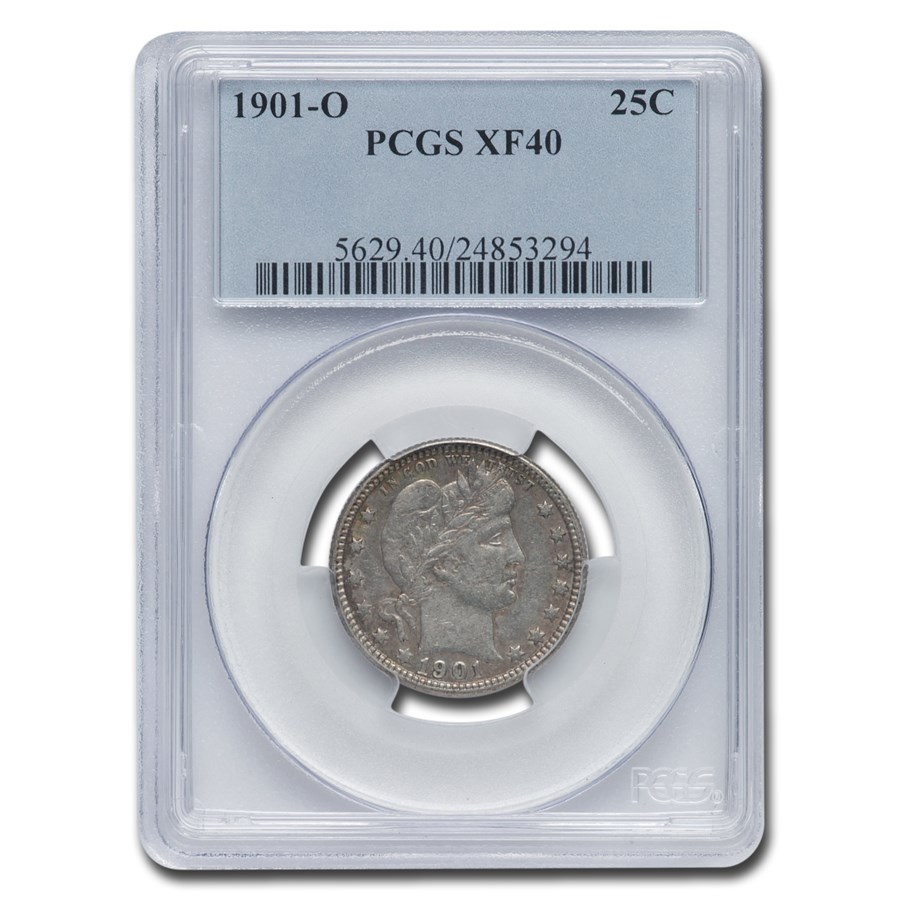 Buy 1901-O Barber Quarter XF-40 PCGS | APMEX