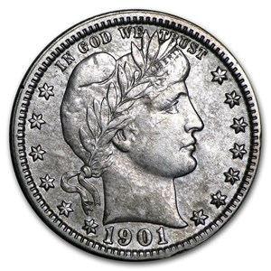 Buy 1901-O Barber Quarter XF | APMEX