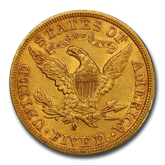 Buy 1901 O/S $5 Liberty Gold Half Eagle MS-61 PCGS | APMEX