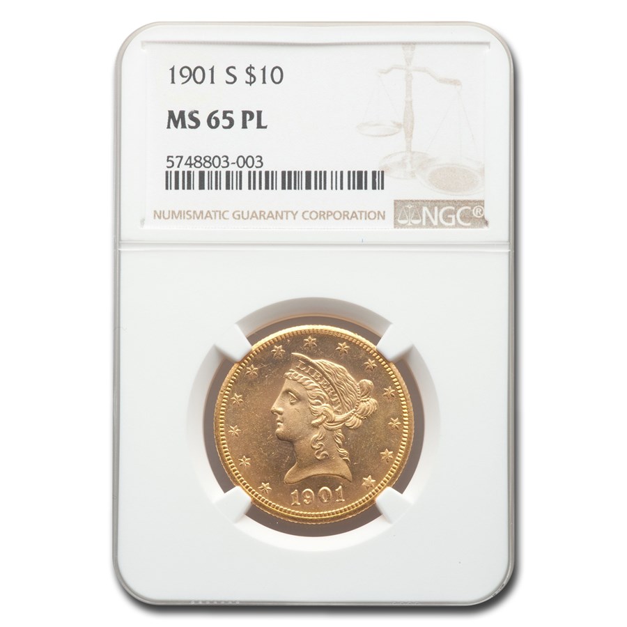 Buy 1901-S $10 Liberty Gold Eagle MS-65 NGC (PL) | APMEX