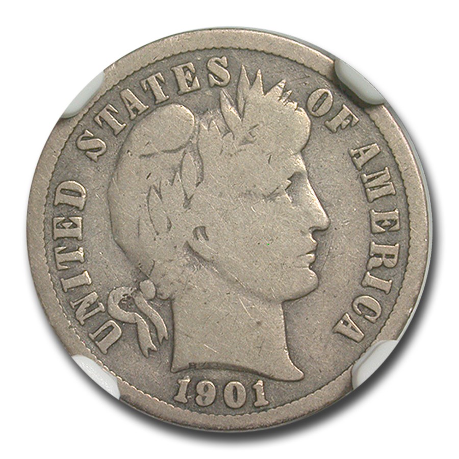 Buy 1901-S Barber Dime VG-8 NGC | APMEX