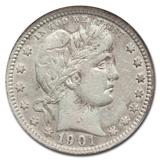 Buy 1901-S Barber Quarter VF-35 NGC | APMEX