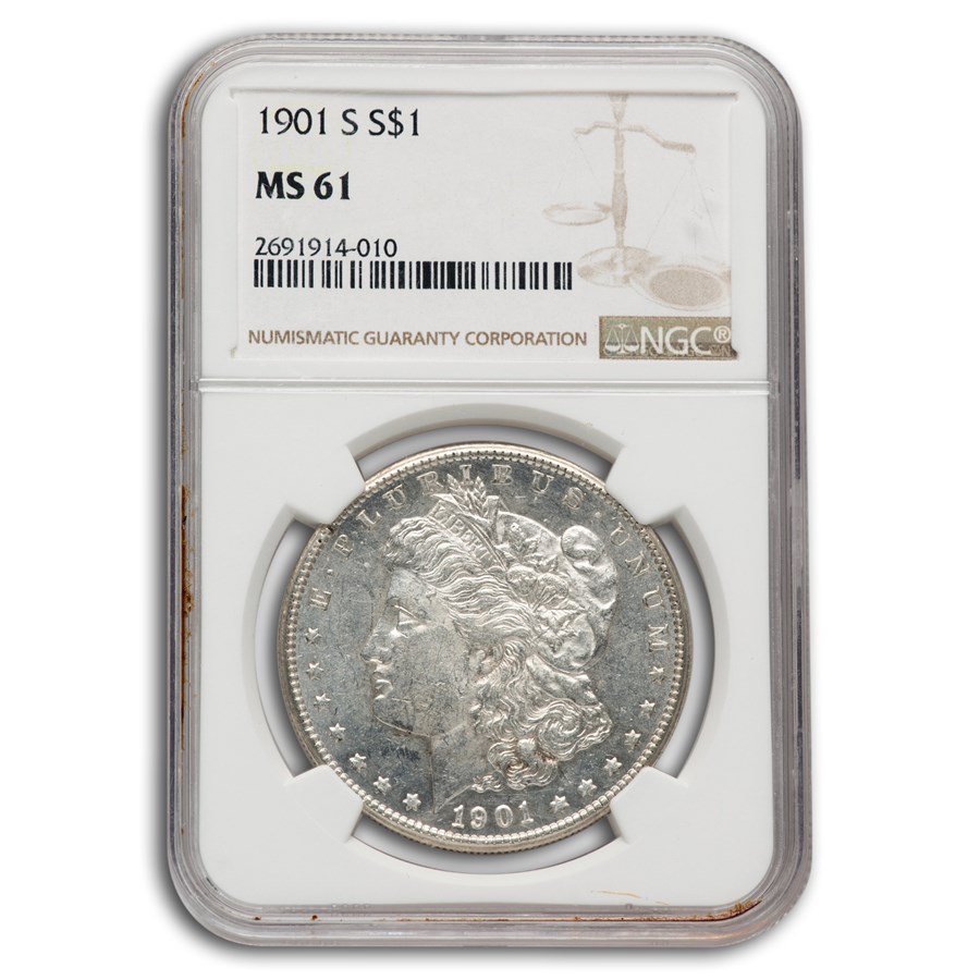 Buy 1901-S Morgan Dollar MS-61 NGC | APMEX