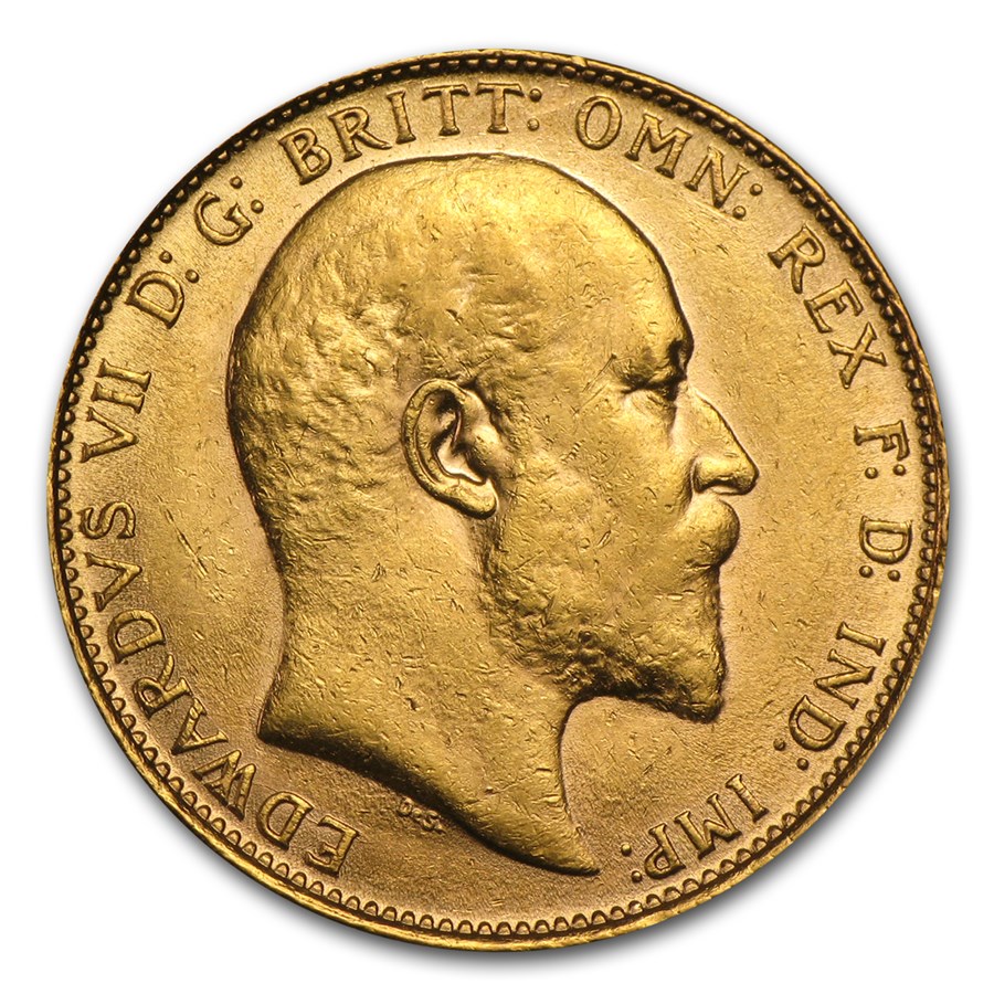 Buy 1902-1910 Great Britain Gold Sovereign Edward VII AU | APMEX