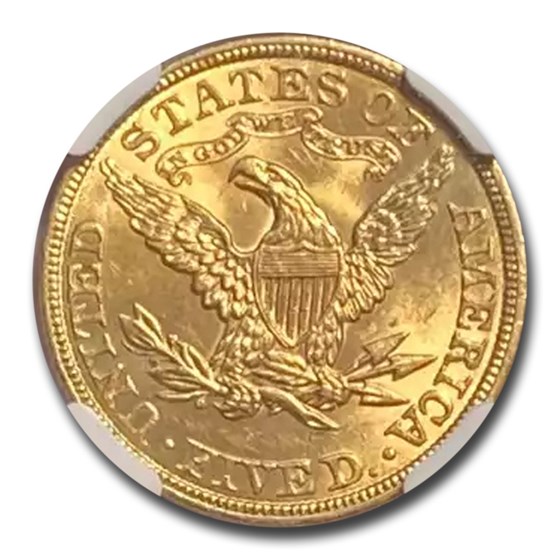 Buy 1902 $5 Liberty Gold Half Eagle MS-62 NGC | APMEX