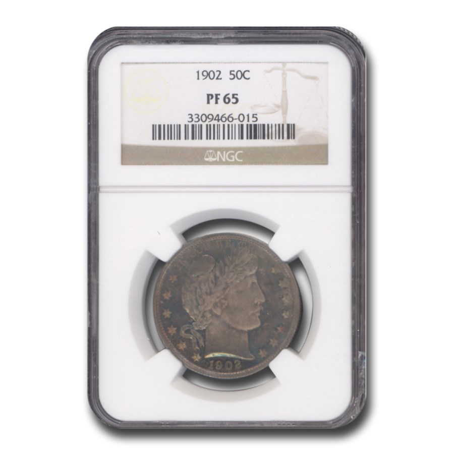 Buy 1902 Barber Half Dollar PF-65 NGC | APMEX