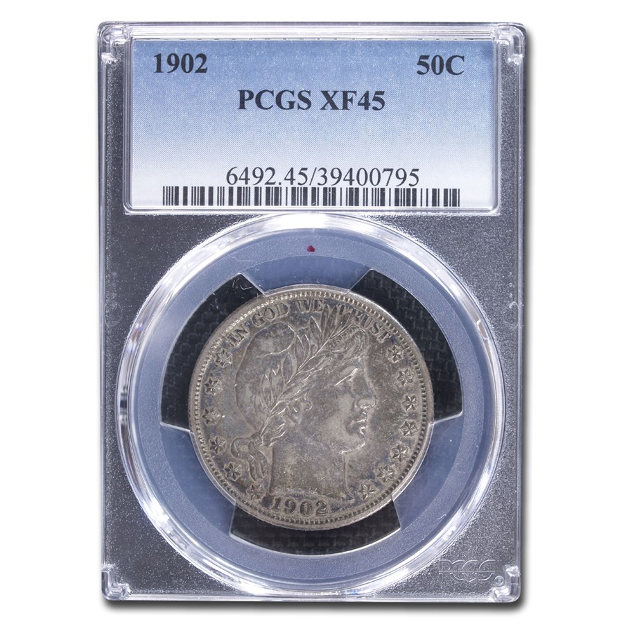 Buy 1902 Barber Half Dollar XF-45 PCGS | APMEX