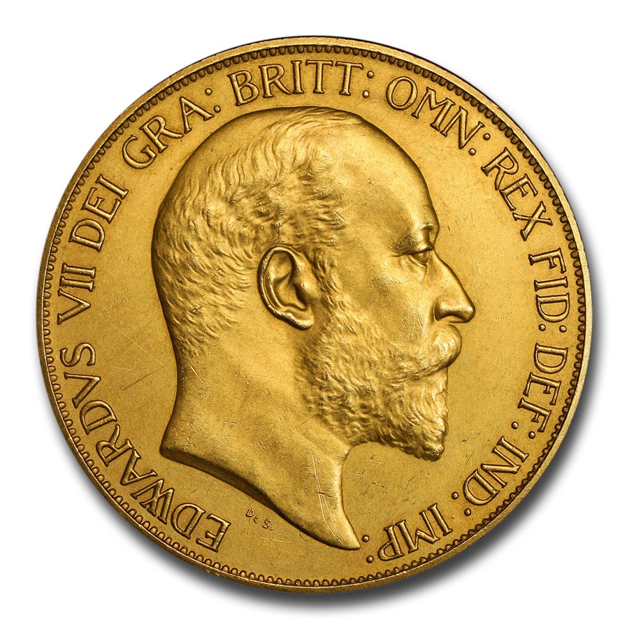 Buy 1902 GB Gold 5 £ Edward VII Matte Pf PR-62 PCGS | APMEX