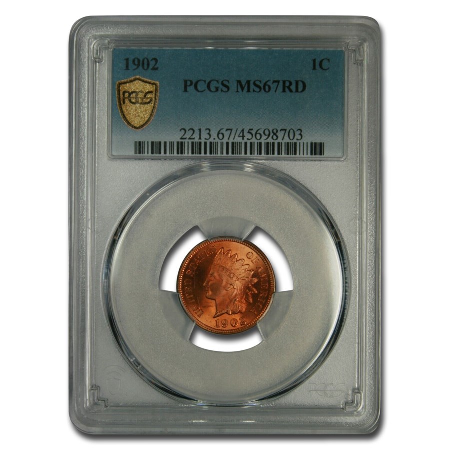 Buy 1902 Indian Head Cent MS-67 PCGS (Red) | APMEX